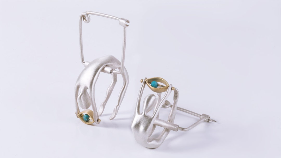 Nicole Girl & Nicolås Boy, by Ariadni Kypri Silver and 18K Gold ...