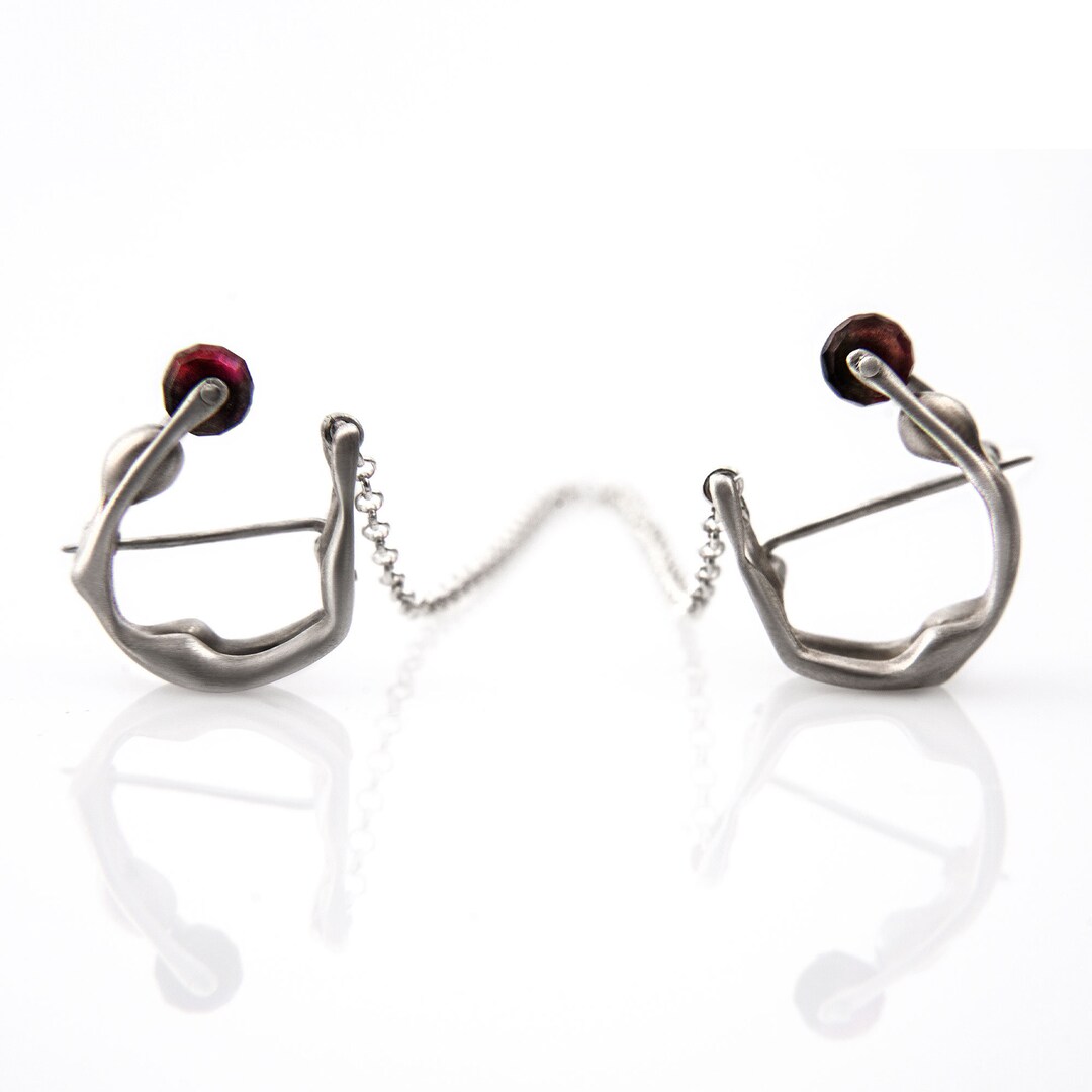 Nicole and Nicolås Link, Silver Pin Brooch Gift for Acrobat Gift for ...