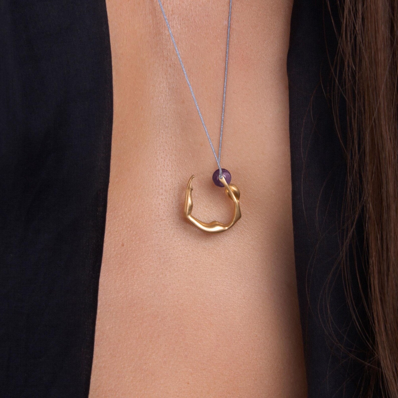 Nicole and Ball, by Ariadni Kypri, Silver or Bronze Pendant With ...