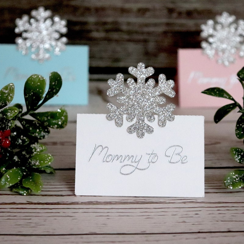 Snowflake Place Card - Etsy