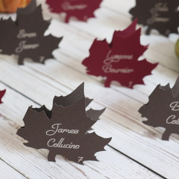 Autumn Place Cards - Etsy
