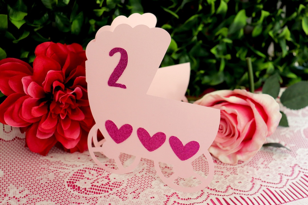 Baby Shower Table Numbers, Table Numbers, Stroller Table Numbers ...