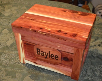 Handcrafted Rustic Cedar Lined Treasure Box, Keepsake Box, Wood Jewelry ...