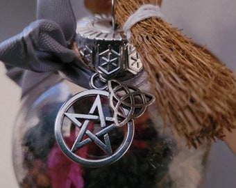 Handblown Witch Ball. Rainbow Mermaid Wish Ball Glass Ornament. - Etsy