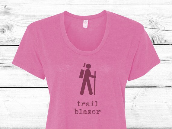 Trailblazer Womens Graphic Tee Hiking Women T-shirt | Etsy