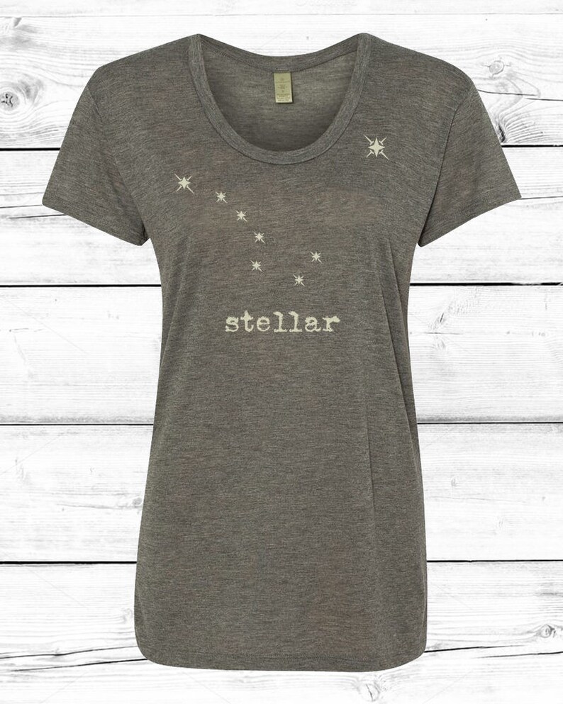 Stellar - Womens Celestial Graphic Tee, Stars, T-shirt, Ladies Screen ...
