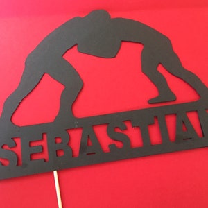 Personalized Wrestling Theme Sports Party Birthday Cake Topper - Etsy