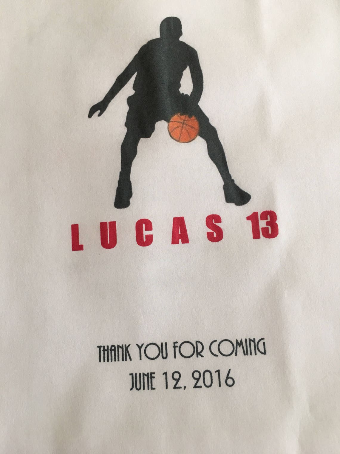 Personalized Basketball Treat Bag Candy Buffet Bag Popcorn Bag - Etsy