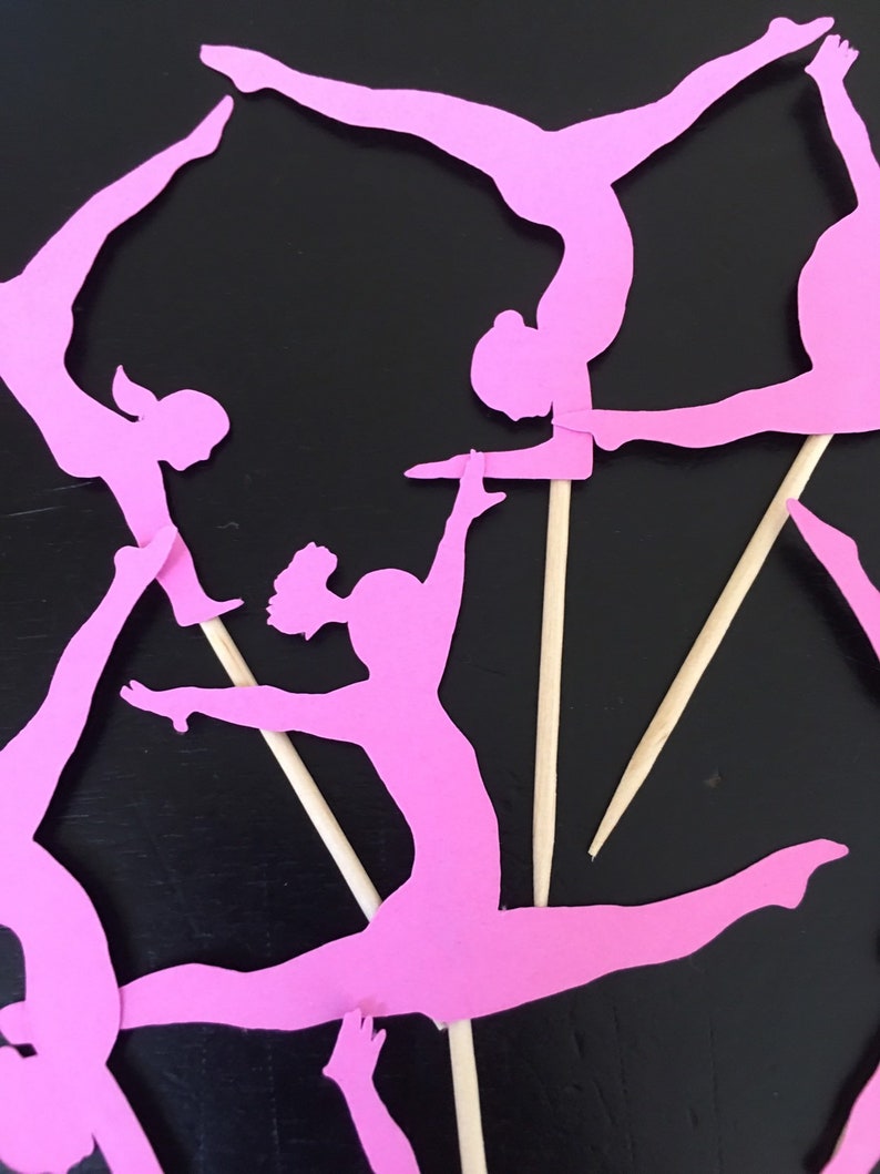 Women's Gymnastics Theme Sports Party Birthday Cupcake | Etsy