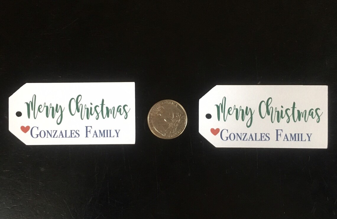 Personalized Christmas Gift Tags - Etsy