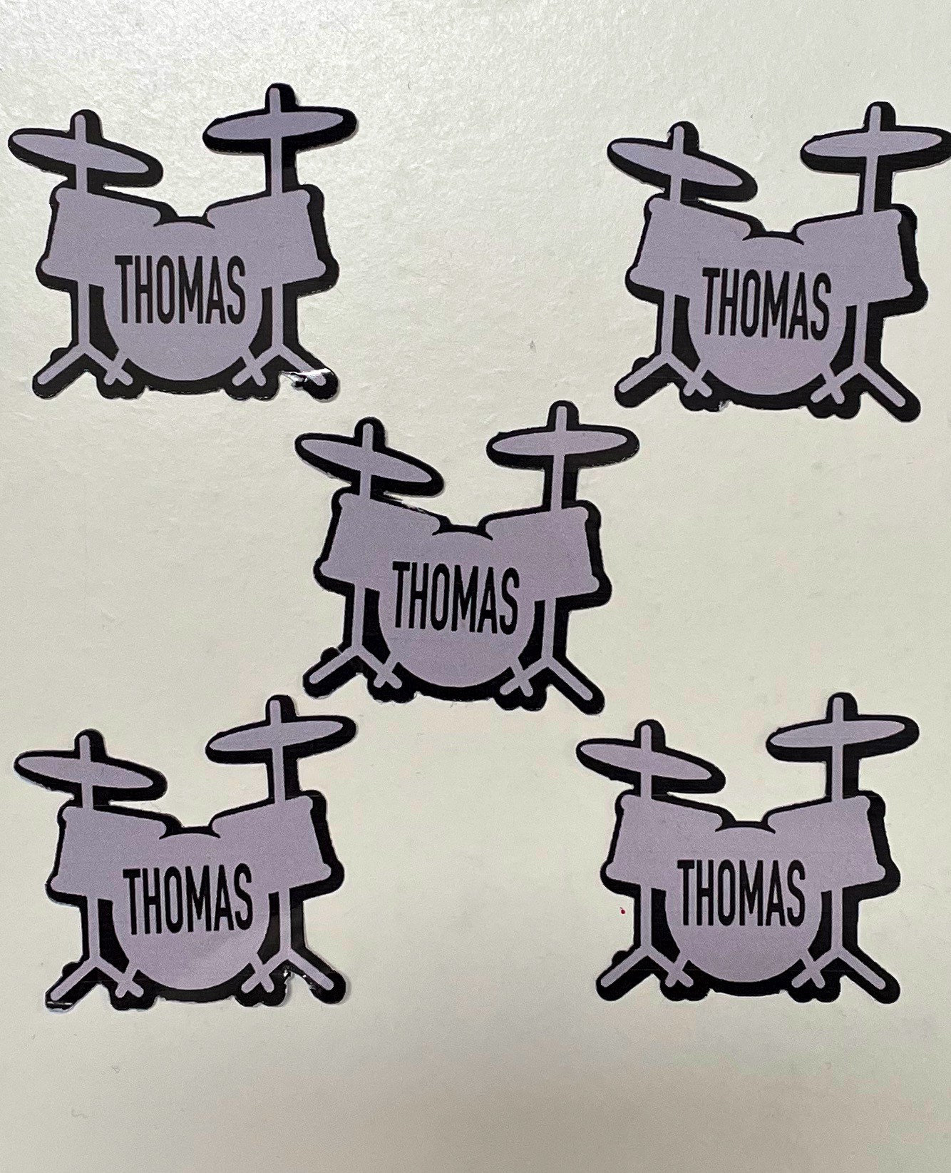 Personalized Drum Set/ Drums Party Vinyl Stickers - Etsy