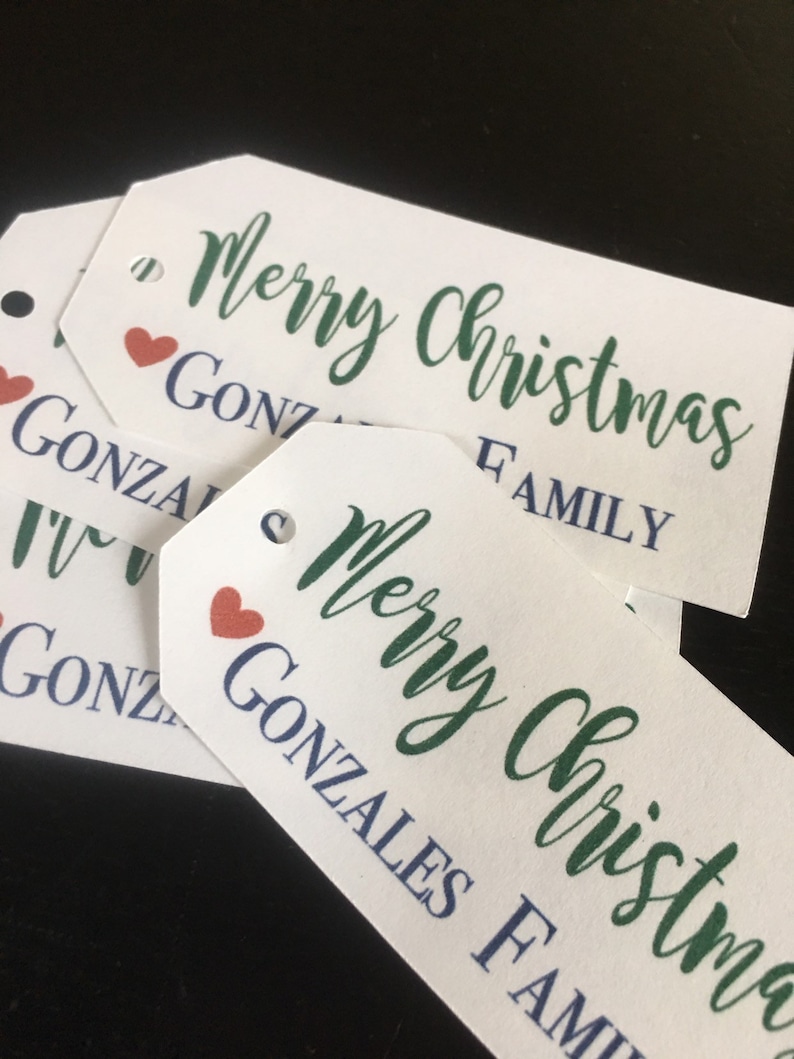 Personalized Christmas Gift Tags - Etsy