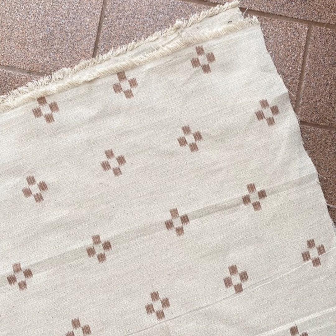 Dot Print Fabric Natural Fiber by Yards - Etsy