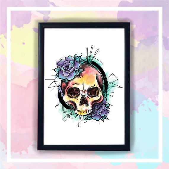 Abstract Skull Tattoo