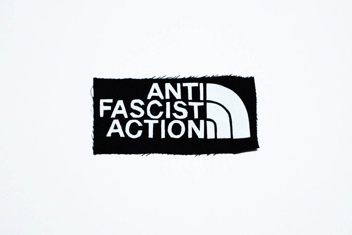 Antifascist Patch, Political Patch, Black Patch, Antifa Logo, Logo ...