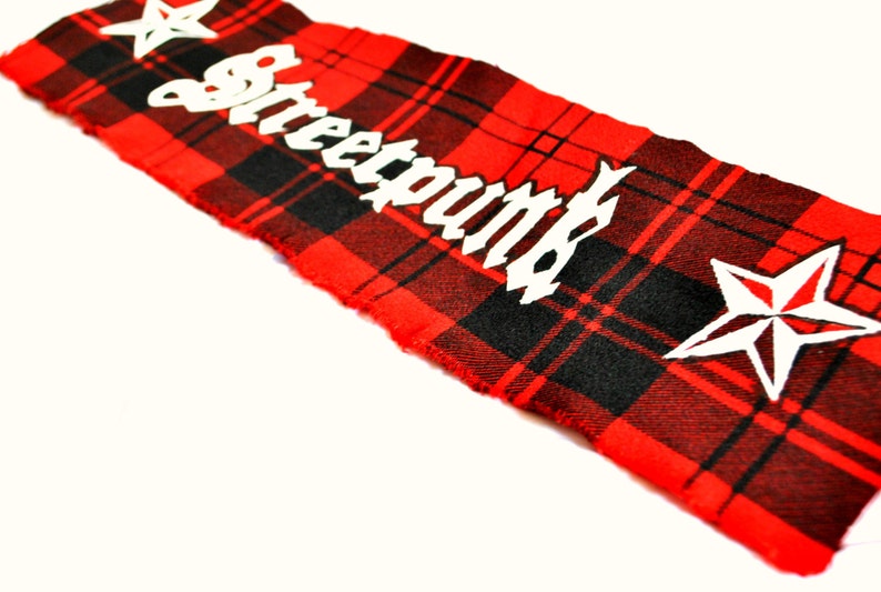 Street Punk Patch, Plaid Patch, Skinhead Logo, Hardcore Patch, Punk ...