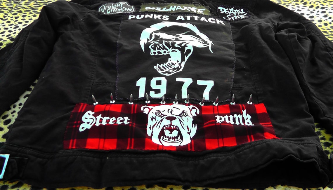 Crust Punk Jacket Punk Coat Steam Punk Jacket Rocker | Etsy