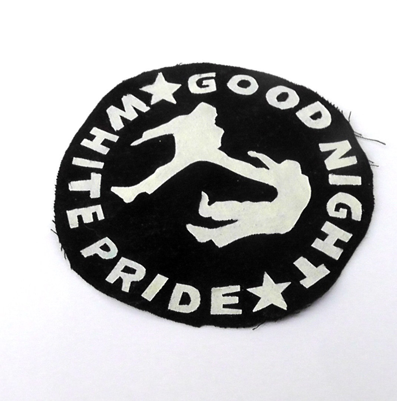 Antifascist Patch, Good Night White Pride Patch, Political Patch ...