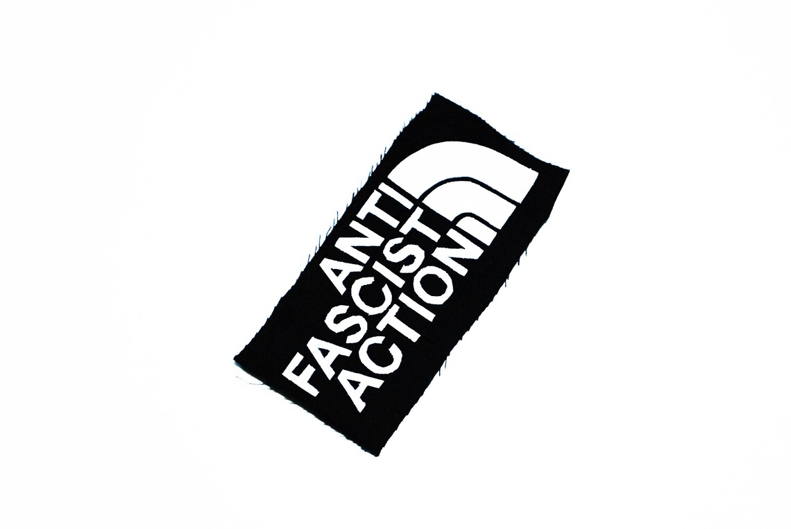 Antifascist Patch, Political Patch, Black Patch, Antifa Logo, Logo ...
