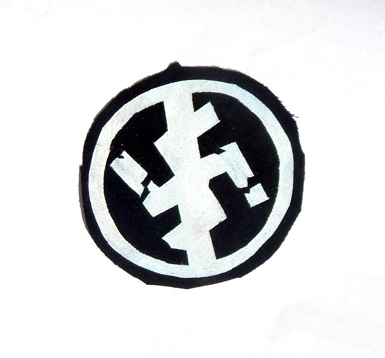 Antifascist Patch Black Patch Anarchist Logo Punk - Etsy