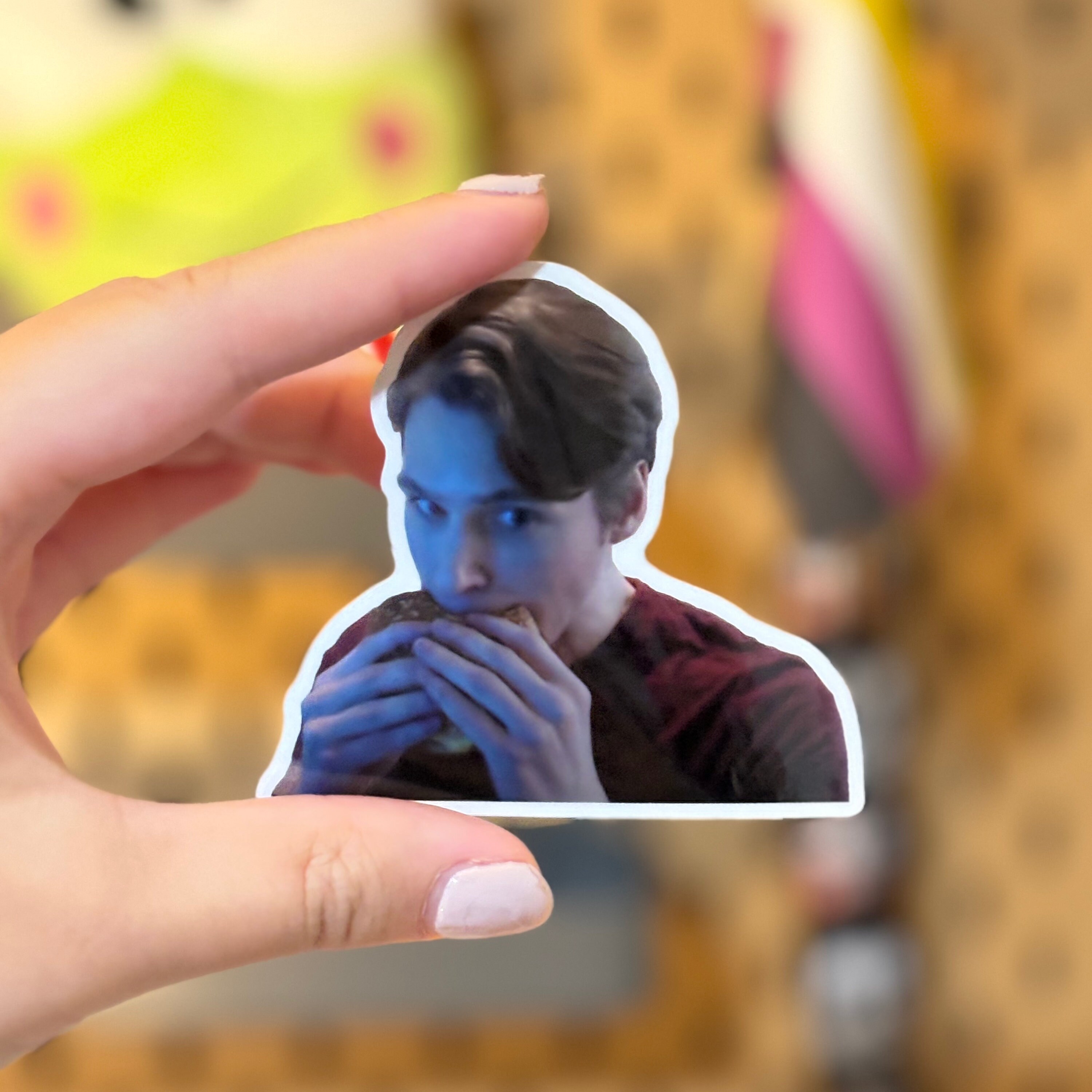 3 Jerma985 Clear Sticker Eating Burger - Etsy