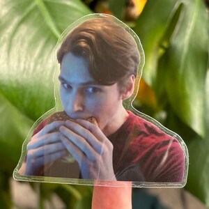3” Jerma985 Clear Sticker Eating Burger - Etsy