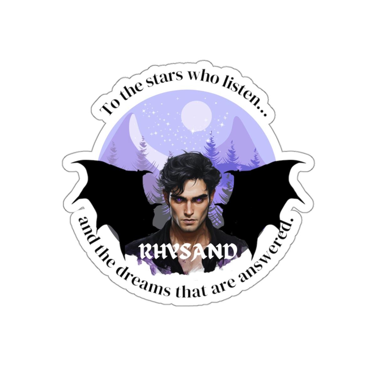 ACOTAR Rhysand Kiss-cut Stickers - Night Court, Book Lover Gift, Fan ...