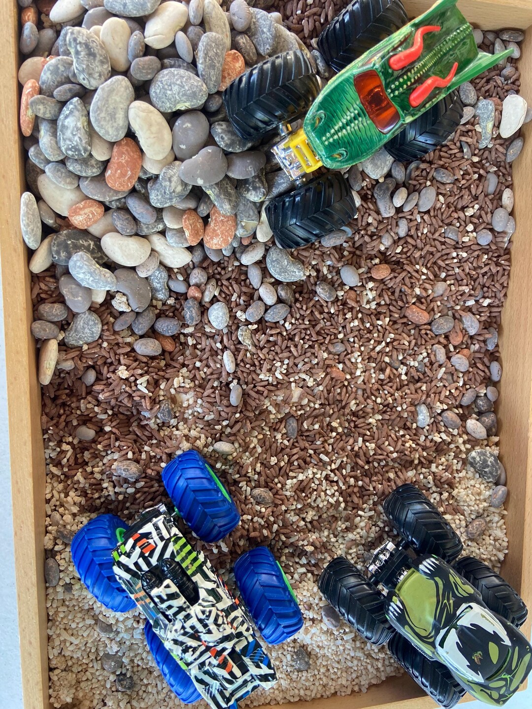 Monster Truck Sensory Bin/monster Truck Play/monster Truck Toys/sensory ...