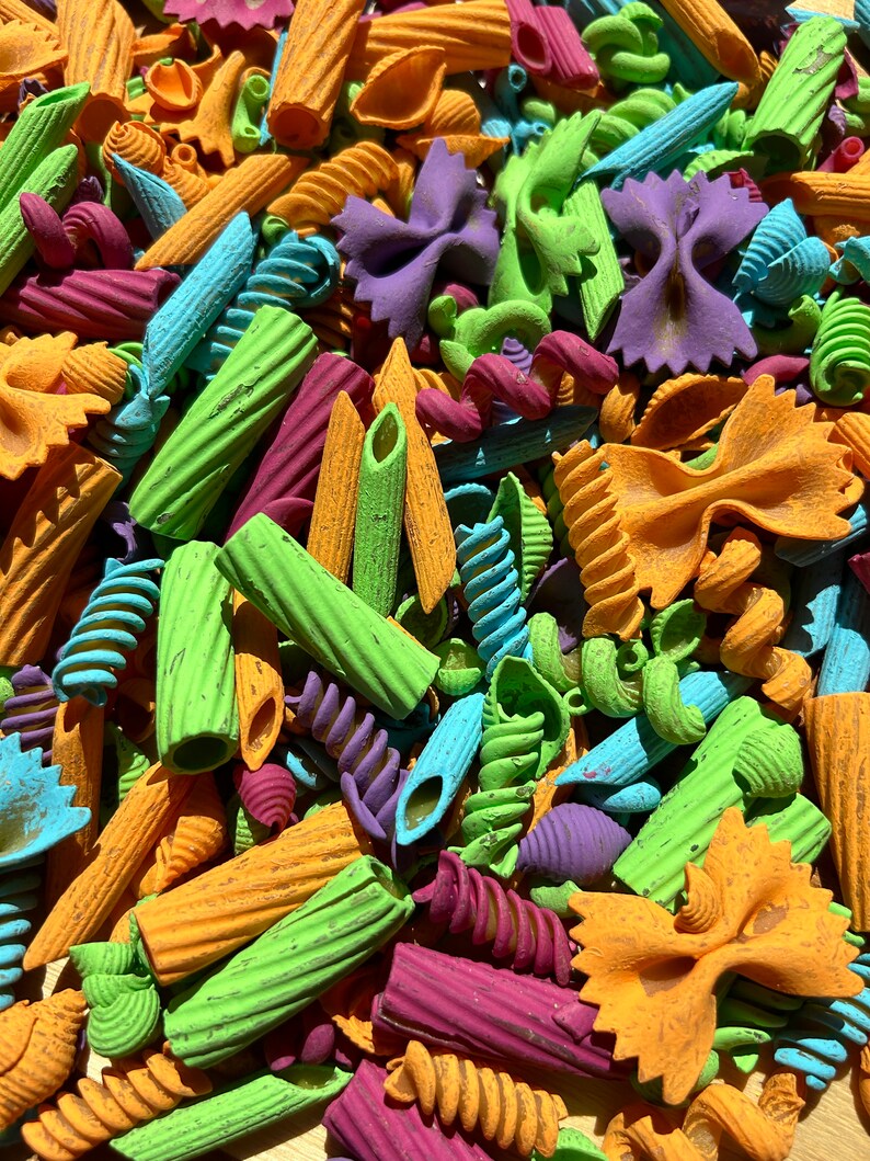Sensory Filler/rainbow Pasta/sensory Bin Filler/open Ended Toys/toddler ...