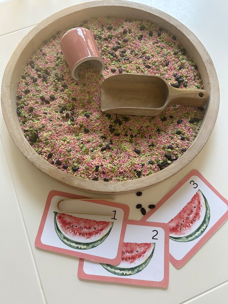 Watermelon Sensory Bin/summer Sensory Bin Filler/watermelon Sensory Bin ...