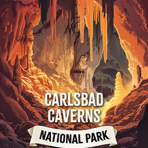 Carlsbad Caverns National Park Poster - Etsy