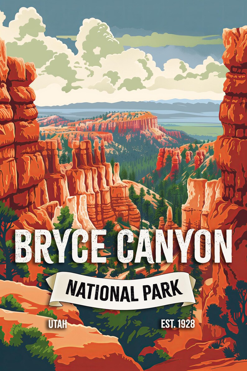 Bryce Canyon National Park Poster - Etsy