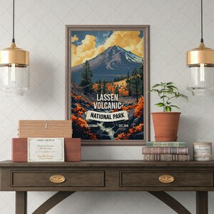 Lassen Volcanic National Park Poster - Etsy