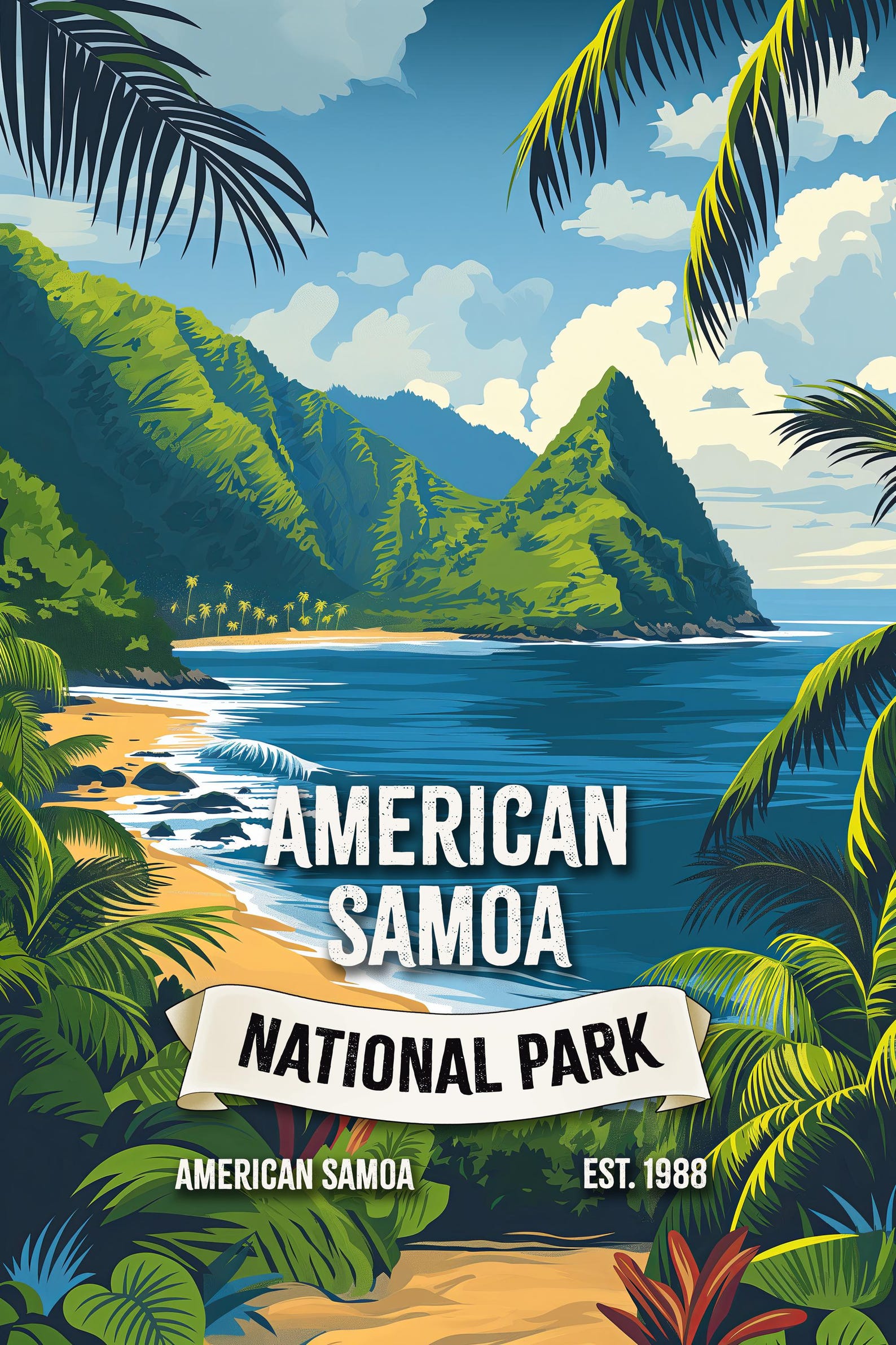 American Samoa National Park Poster - Etsy