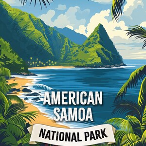 American Samoa National Park Poster - Etsy
