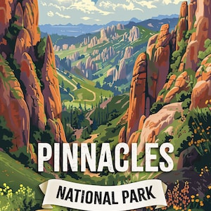 Pinnacles National Park Poster - Etsy