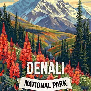 Denali National Park Poster - Etsy