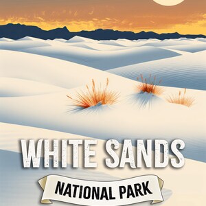 White Sands National Park Poster - Etsy
