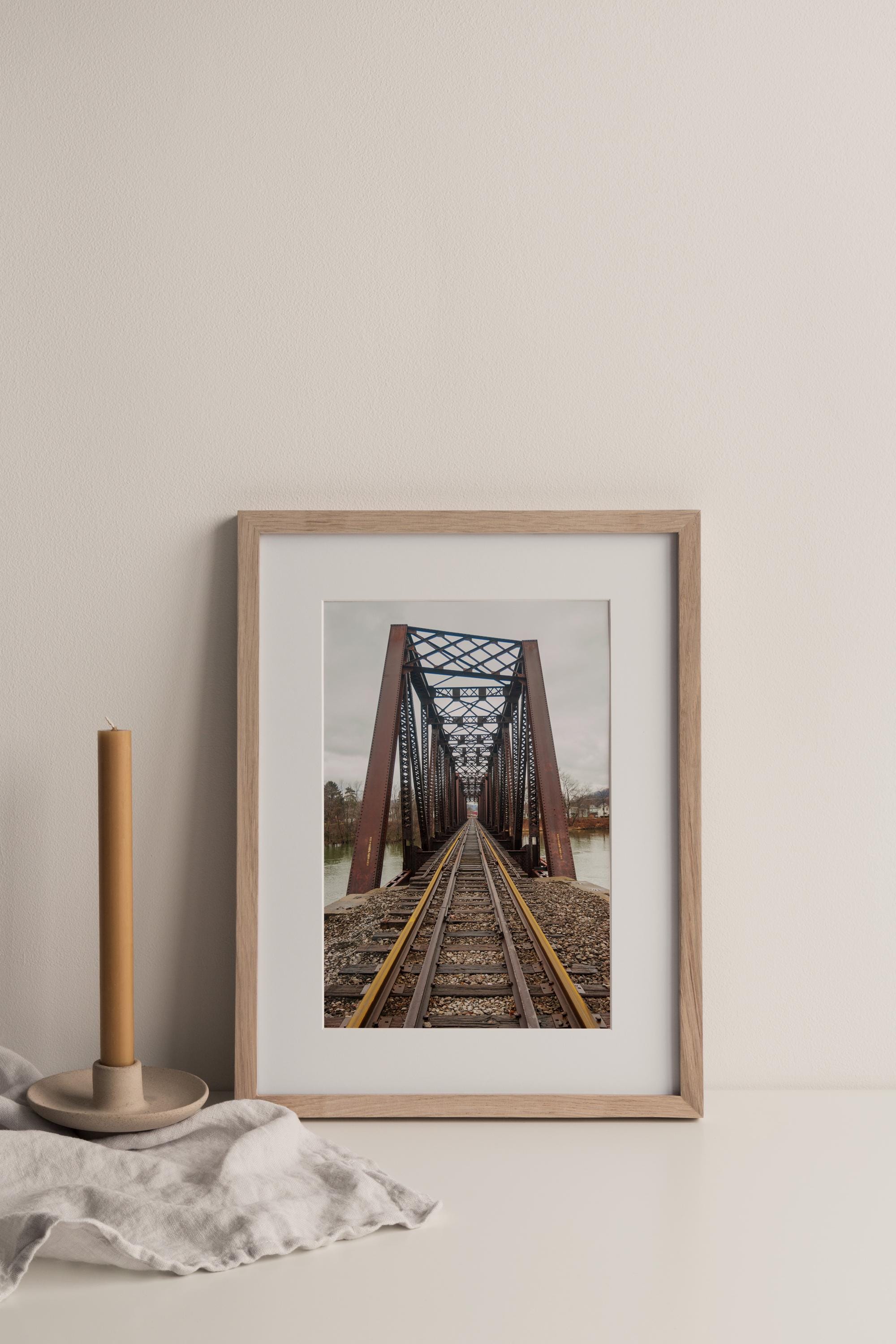 The Train Trestle Bridge Across the Allegheny River, in Warren PA ...