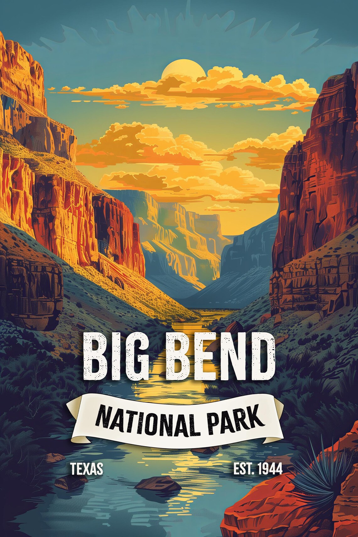 Big Bend National Park Poster - Etsy