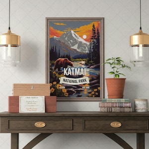 Katmai National Park and Preserve Poster - Etsy