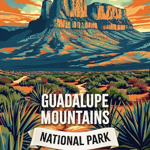 Guadalupe Mountains National Park Poster - Etsy