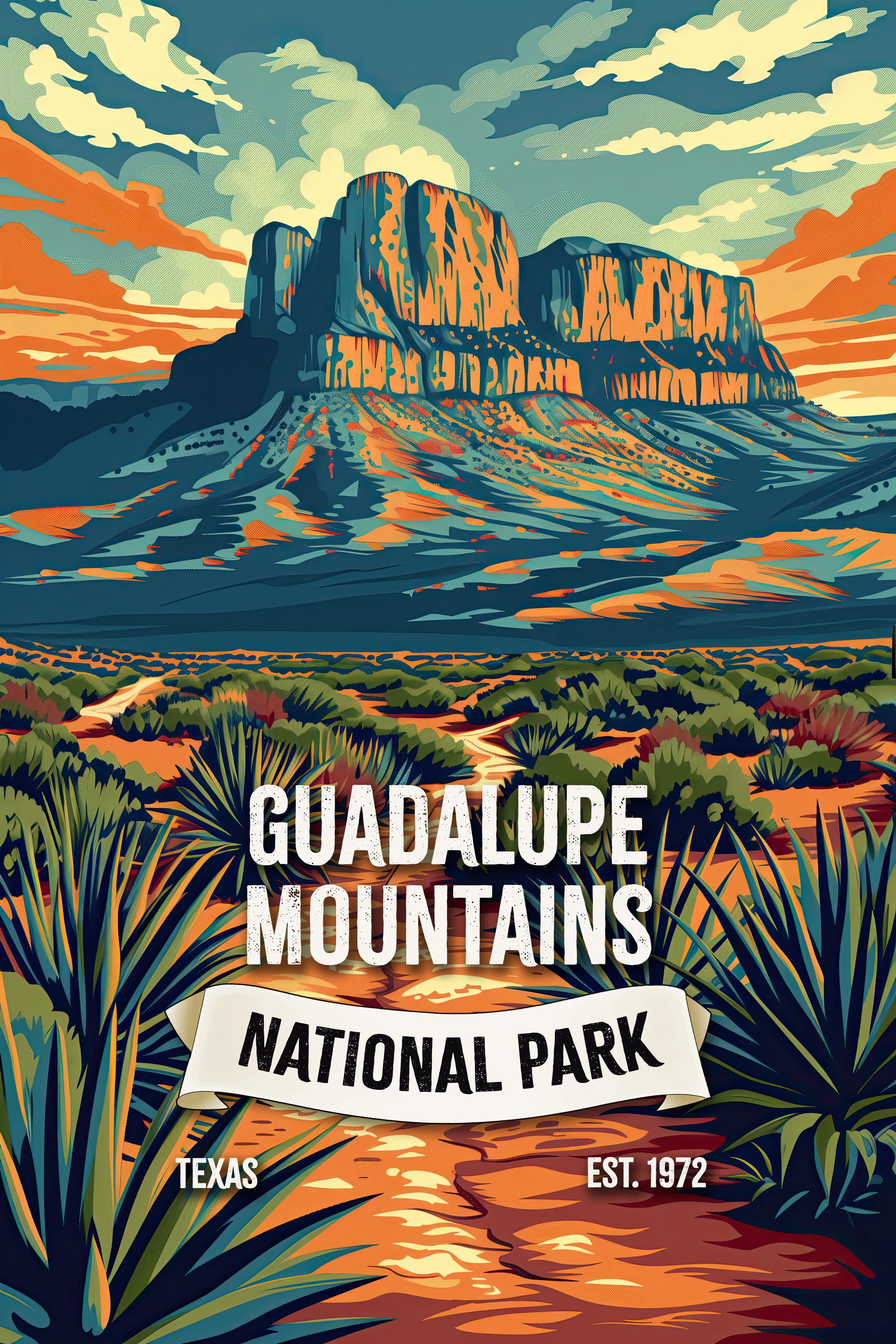 Guadalupe Mountains National Park Poster - Etsy