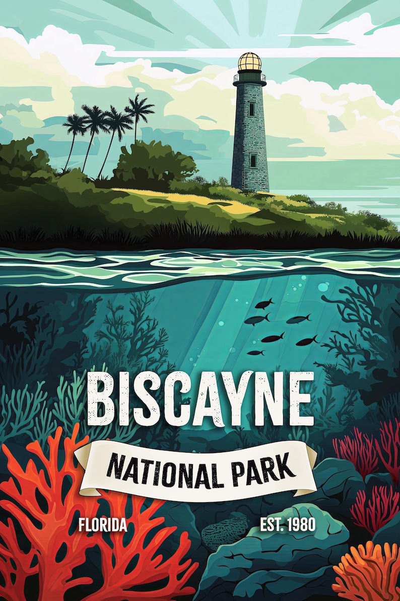 Biscayne National Park Poster - Etsy