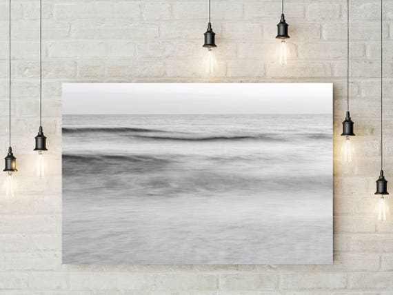 Long Exposure Photography Abstract Ocean Waves Black & | Etsy