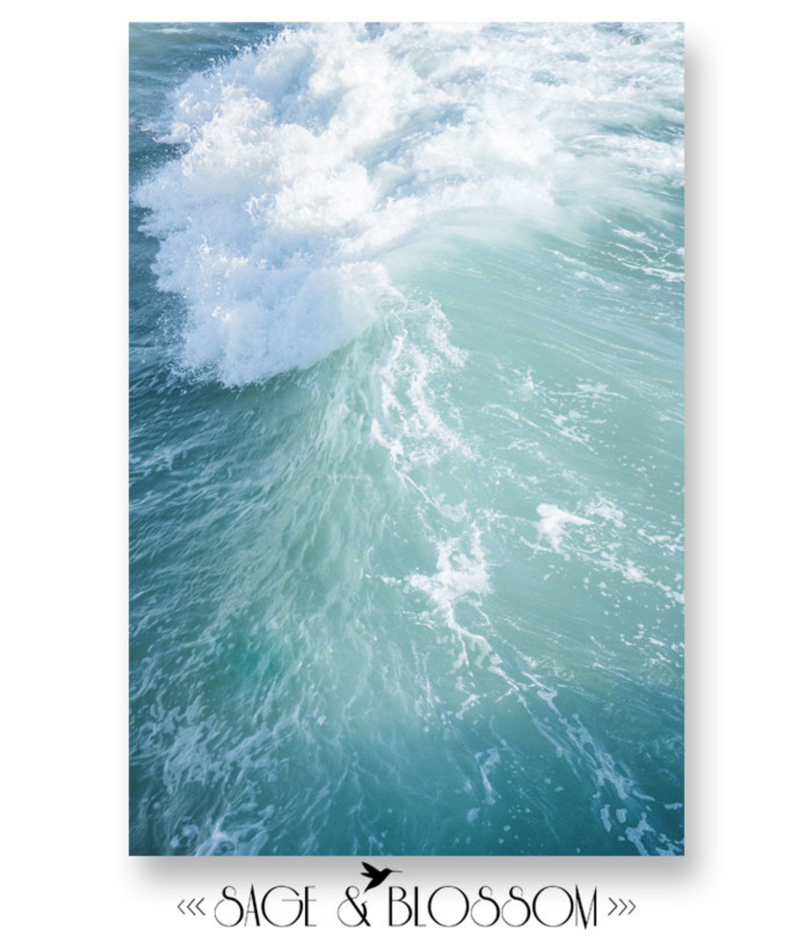 Ocean Wave Photography, Abstract Art Print, Coastal Photography ...