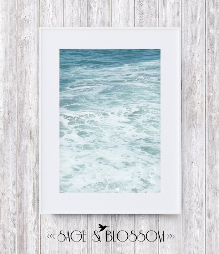 Ocean Photo, Water Texture, Abstract Art Print, Coastal Photography ...