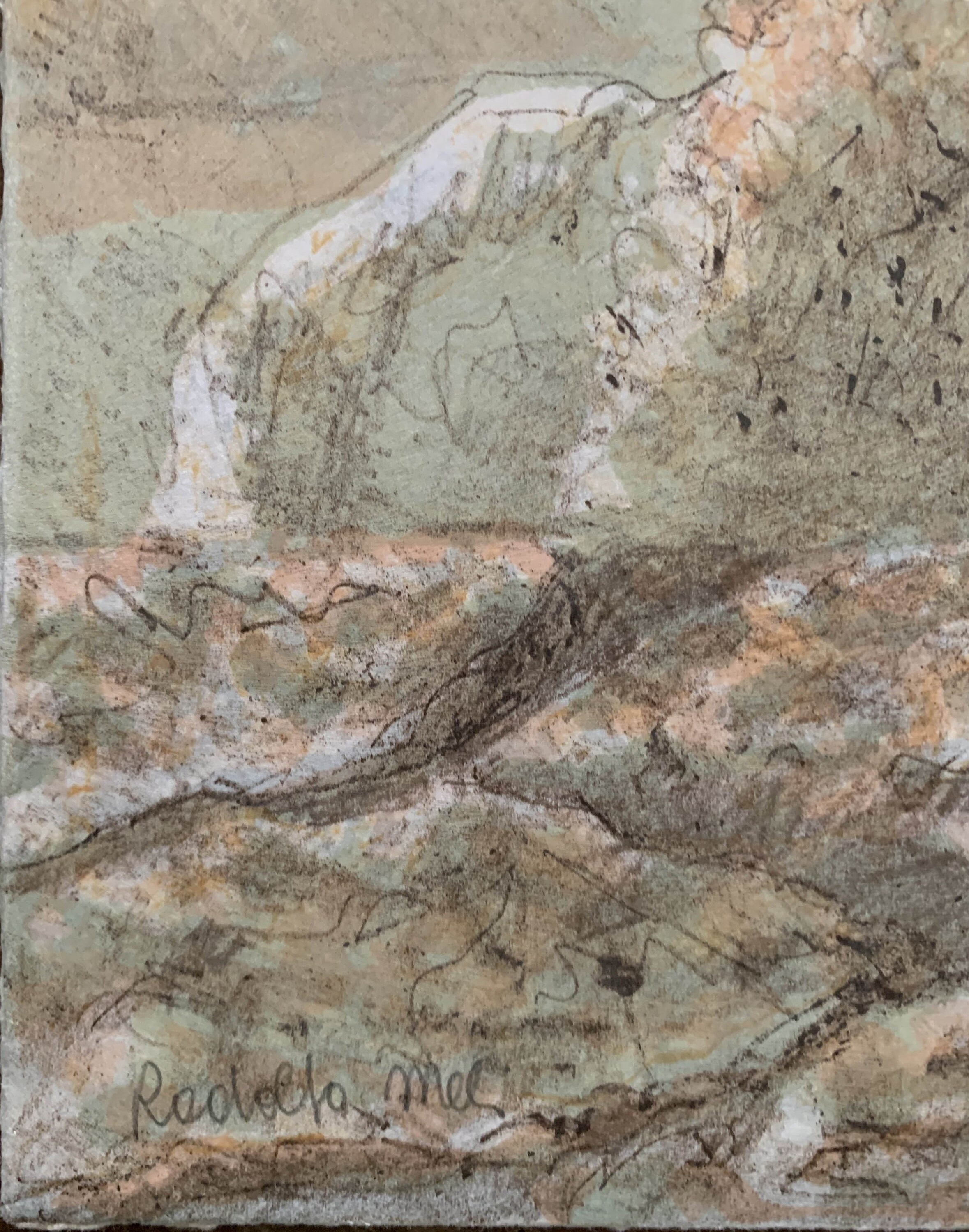 Architecture Art Italy RODOLFO MELI Lithograph Greek Landscape Figure ...