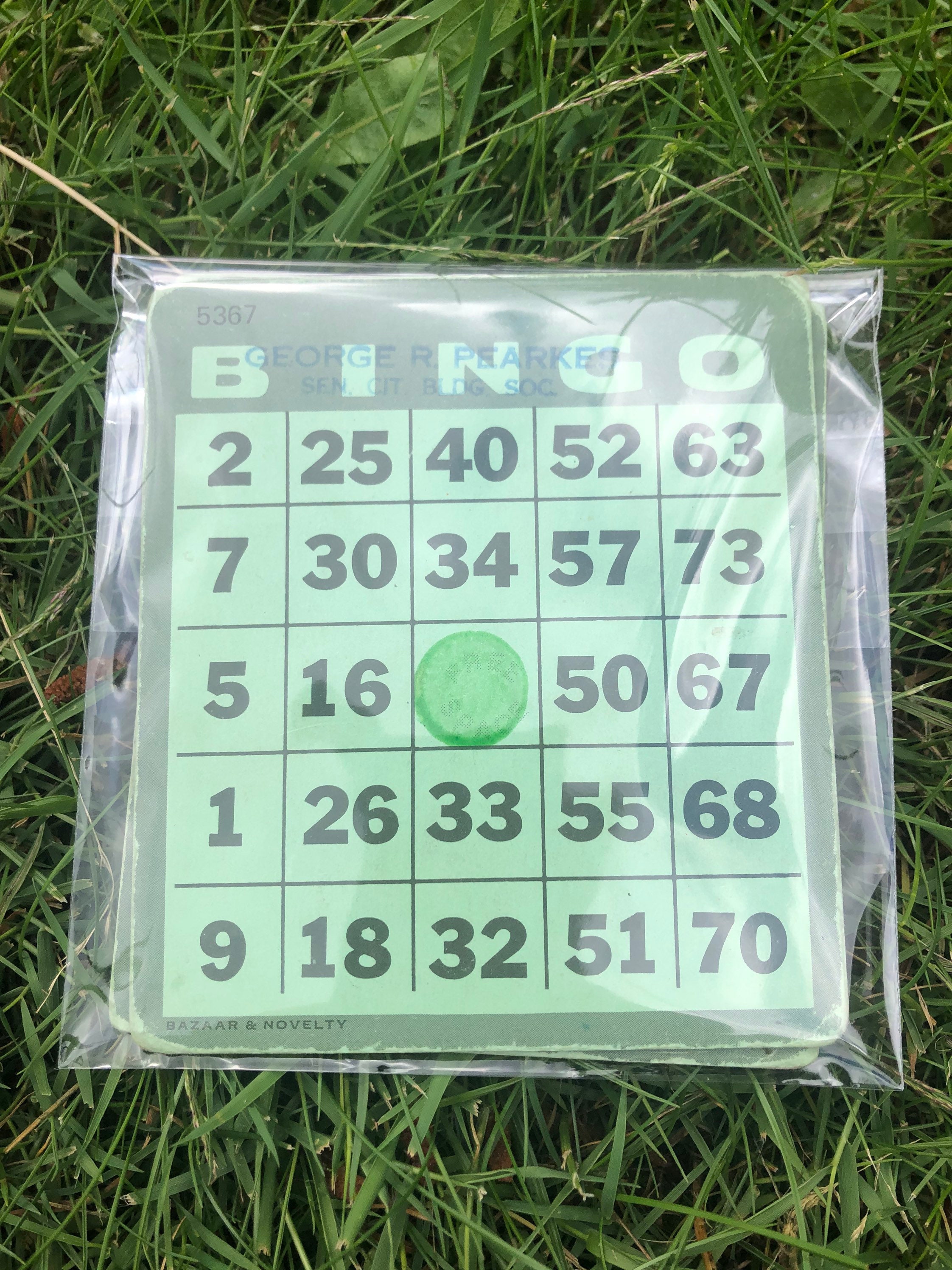 Vintage Green Bingo Cards Conjunto de 2 | Etsy
