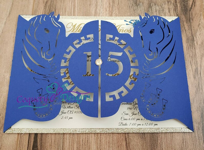 Beautiful Charro Invitation/quinceañeras/weddings/sweet16 - Etsy